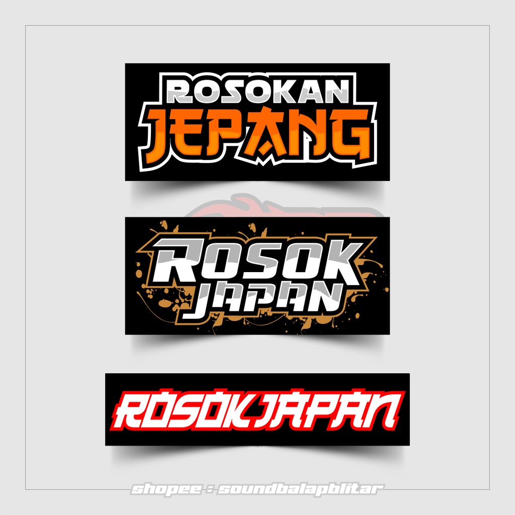 Jual Stiker Rosok Japan Rosokan Jepang Vynil Anti Air Bijian | Shopee ...