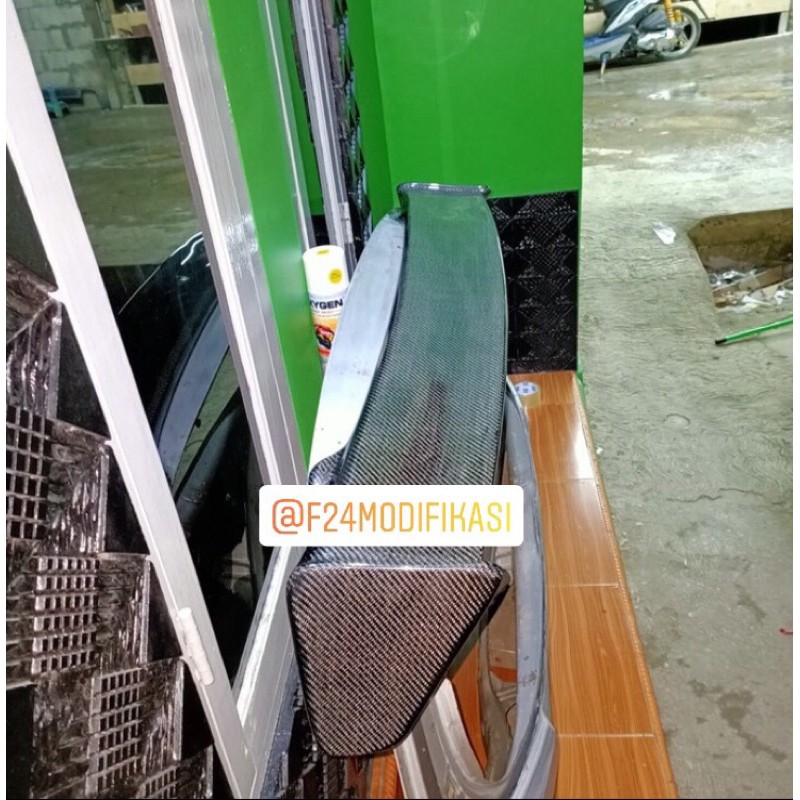 Jual spoiler spoon jazz ge8 carbon kevlar | Shopee Indonesia