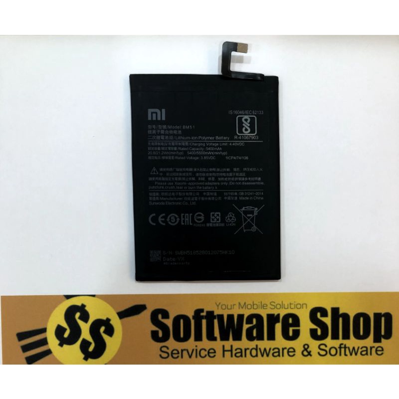 Jual BATTERY XIAOMI MI MAX 3 BM51(OEM/KW) | Shopee Indonesia