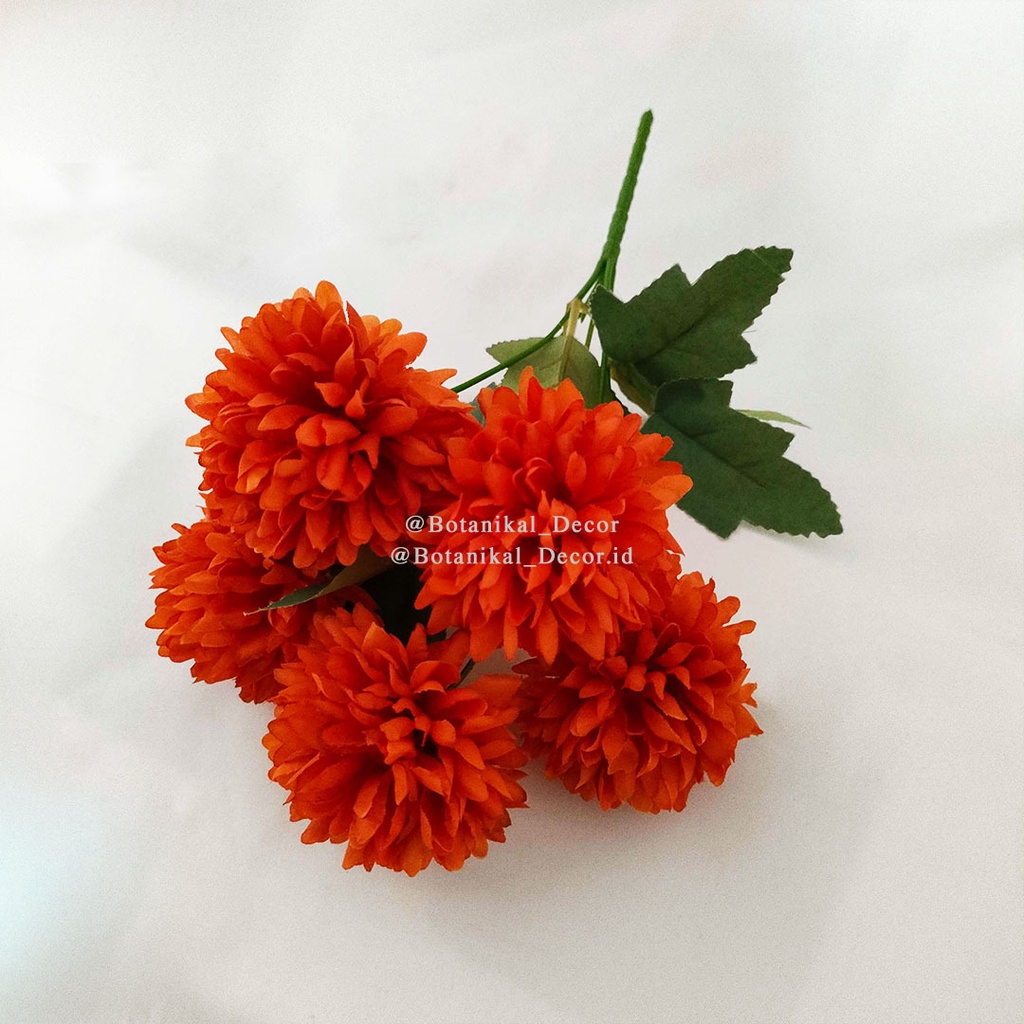 Jual Artificial Flower Pompom Mum Dandelion Premium Bunga Palstik Bunga ...