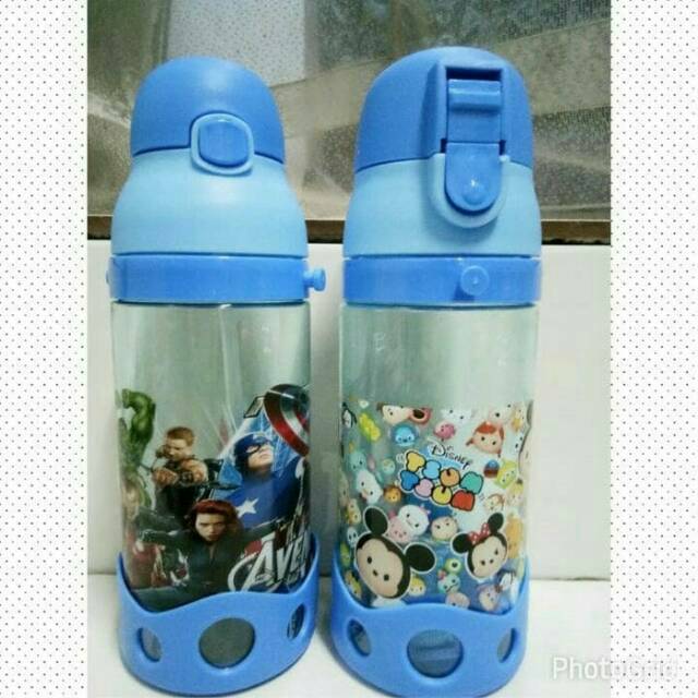 Jual Botol Minum Karakter / Tempat Air Minum Doraemon,frozen,HelloKitty ...