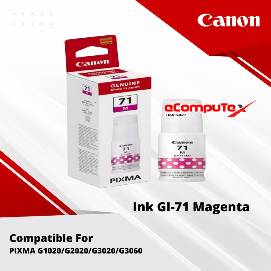 Jual TINTA CANON GI-71 CYAN MAGENTA YELLOW / TINTA CANON GI71 BIRU ...