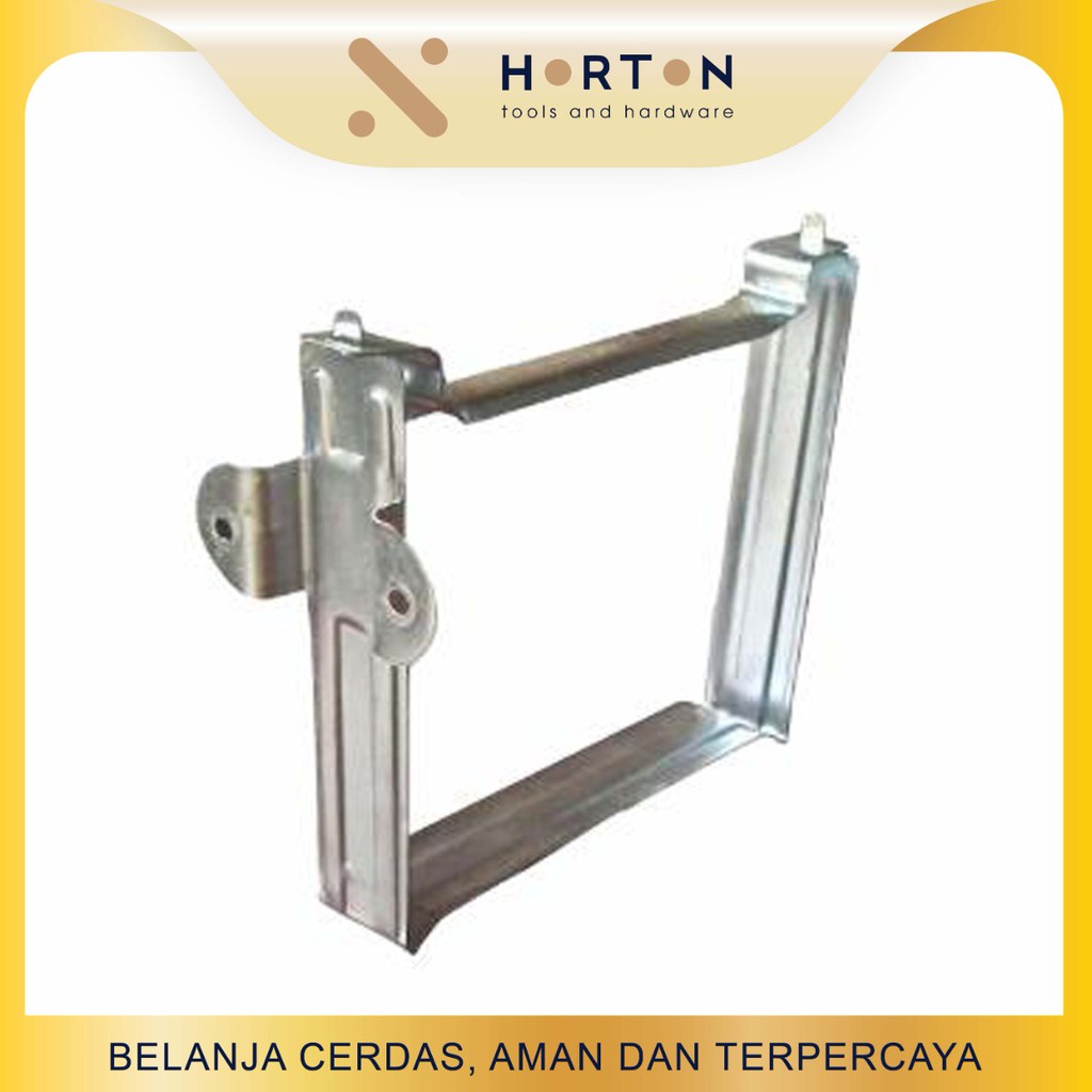 Jual Gantungan Talang Air Kotak Besi 4" / Klem Cantolan Penyangga ...