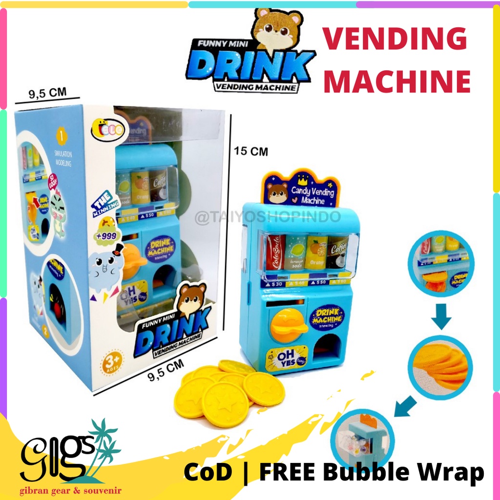Jual MAINAN MESIN MINUM MINUMAN OTOMATIS MINI VENDING MACHINE TOYS ...