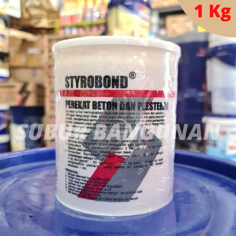 Jual Styrobond Perekat Beton dan Plesteran / Lem Beton 1 Kg Bonding ...