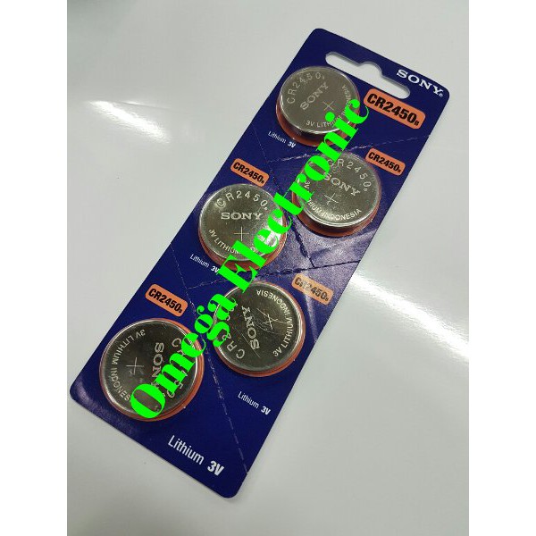 Jual ORIGINAL Baterai Lithium Sony 3V CR 2450 CR2450 CR2450B CR 2450 B ...