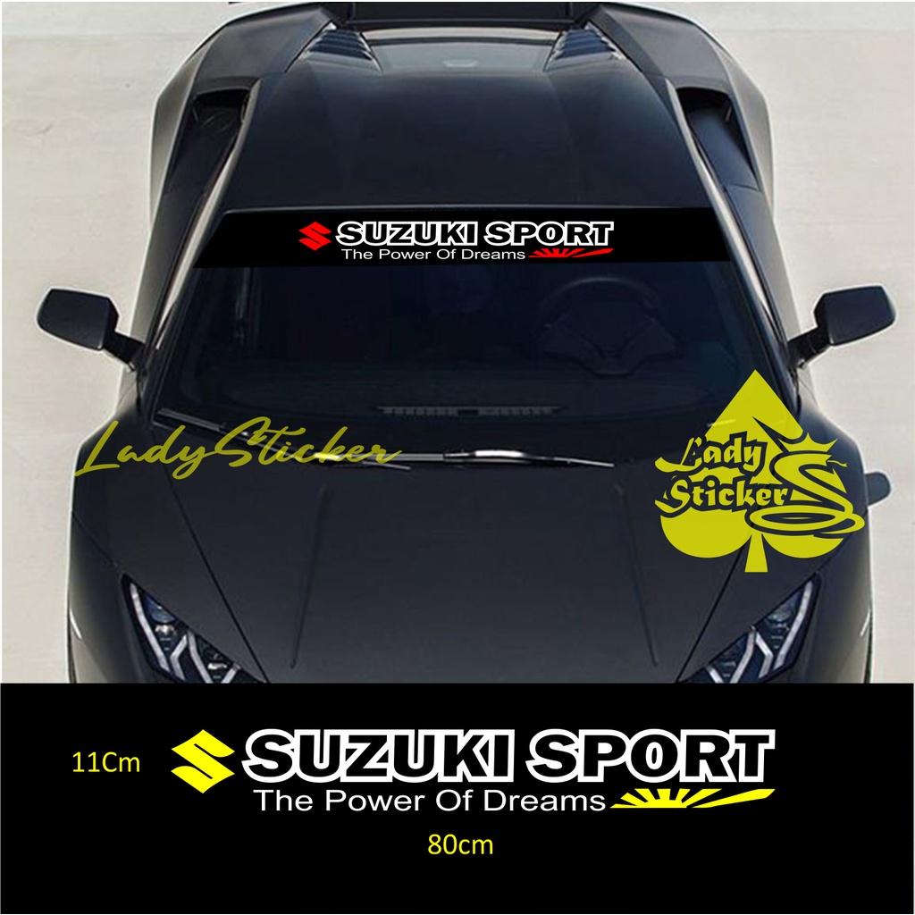 Jual STICKER STIKER KACA MOBIL SUZUKI STIKER KACA DEPAN BELANG MOBIL ...
