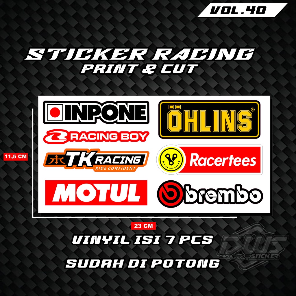 Jual Stiker Print Cut Stiker Motor Stiker Racing Sticker Motor | Shopee ...