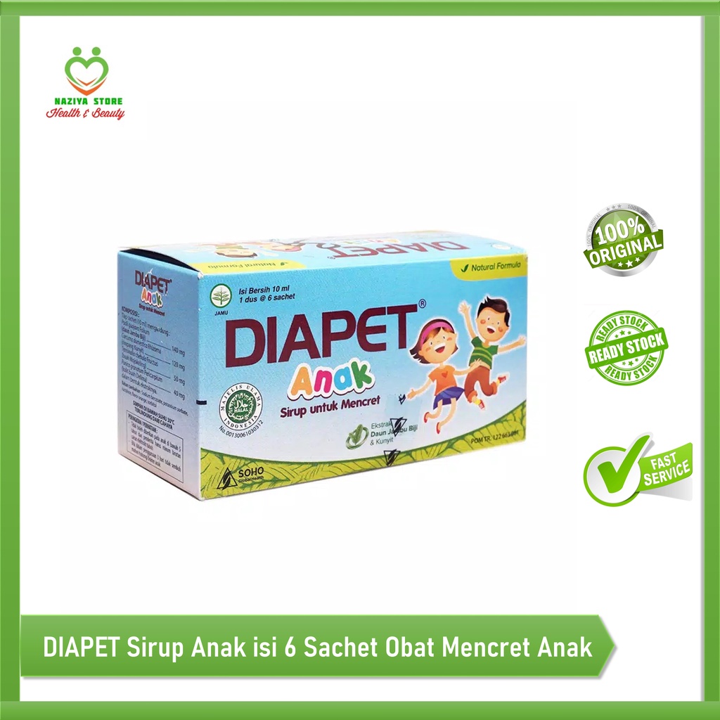 Jual Diapet Anak Syrup Untuk Mencret Isi 6 Sachet @10ml ( Harga PerBox ...