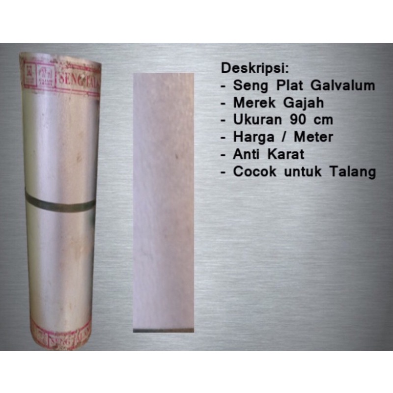 Jual Seng plat galvalum lebar 90cm per meter | Shopee Indonesia