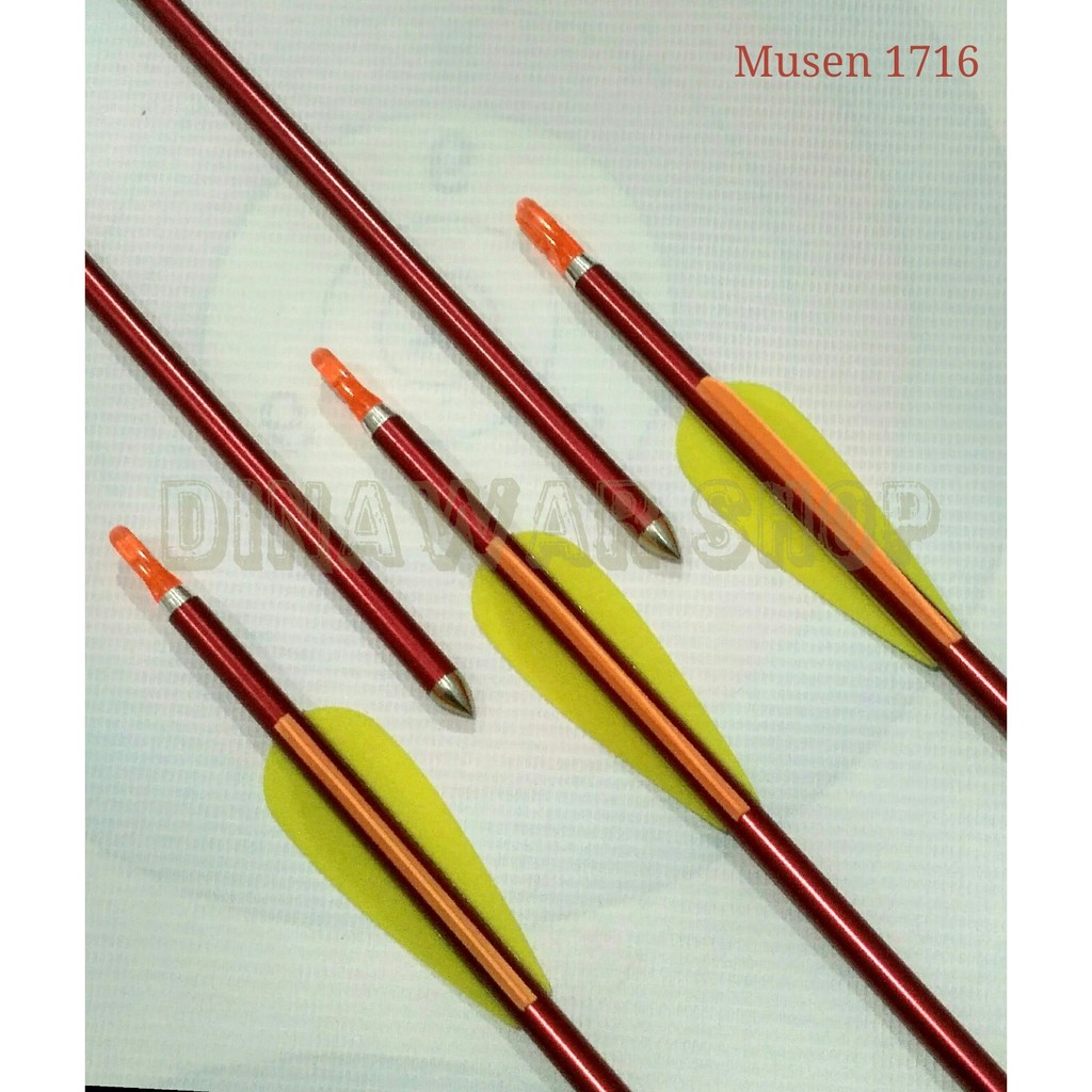 Jual Arrow Alumunium Musen size 1716 Shaft Merah Metalik | Shopee Indonesia