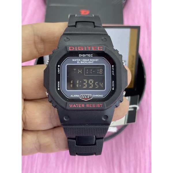 Jual digitec mdg-6054r original wanita black | Shopee Indonesia