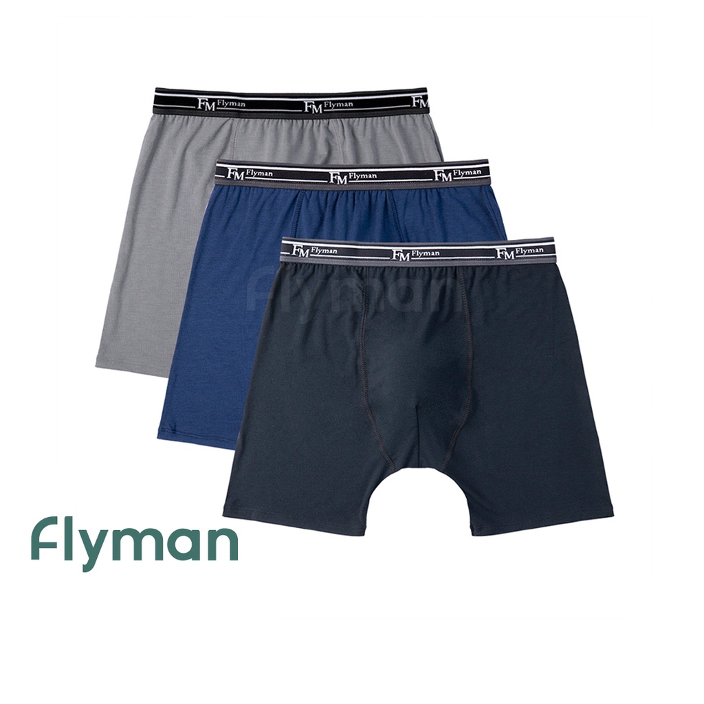 Jual Flyman 3225 Celana Dalam Pria Long Boxer ORIGINAL ISI 3 PCS Size M ...