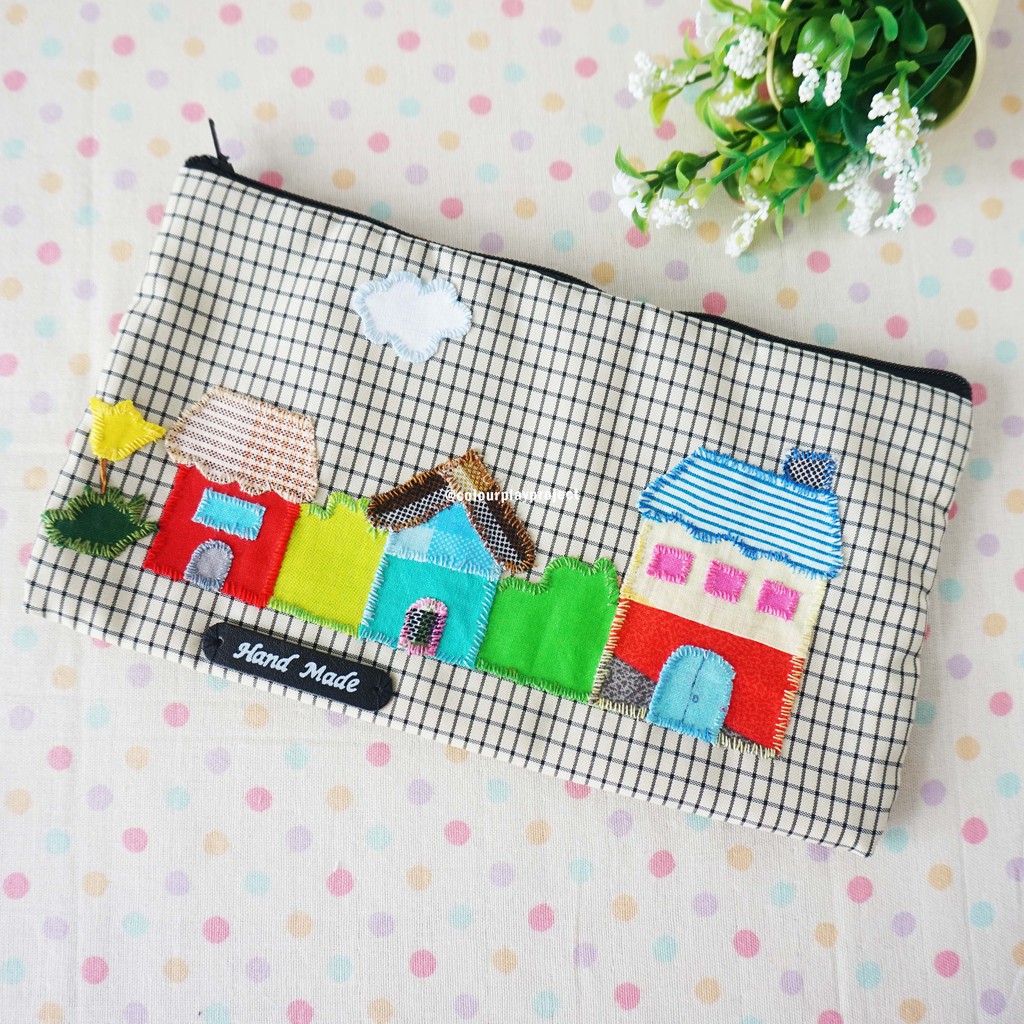 Jual P149 Small Village Handmade Pouch Multi Fungsi | Shopee Indonesia