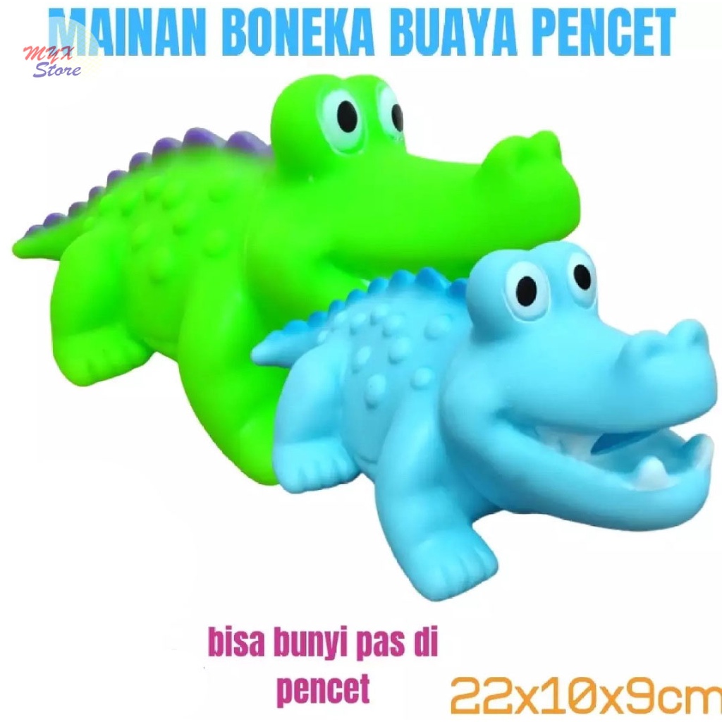 Jual Mainan Buaya Karet Mainan Anak Buaya Karet Silikon Animal ...