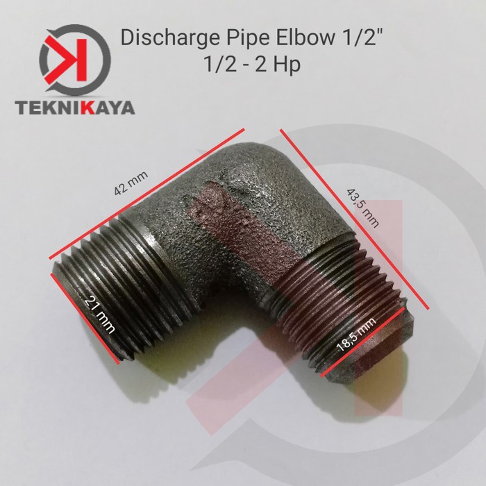 Jual Discharge Pipe Elbow Knee Knie 1/2 Inch | Shopee Indonesia