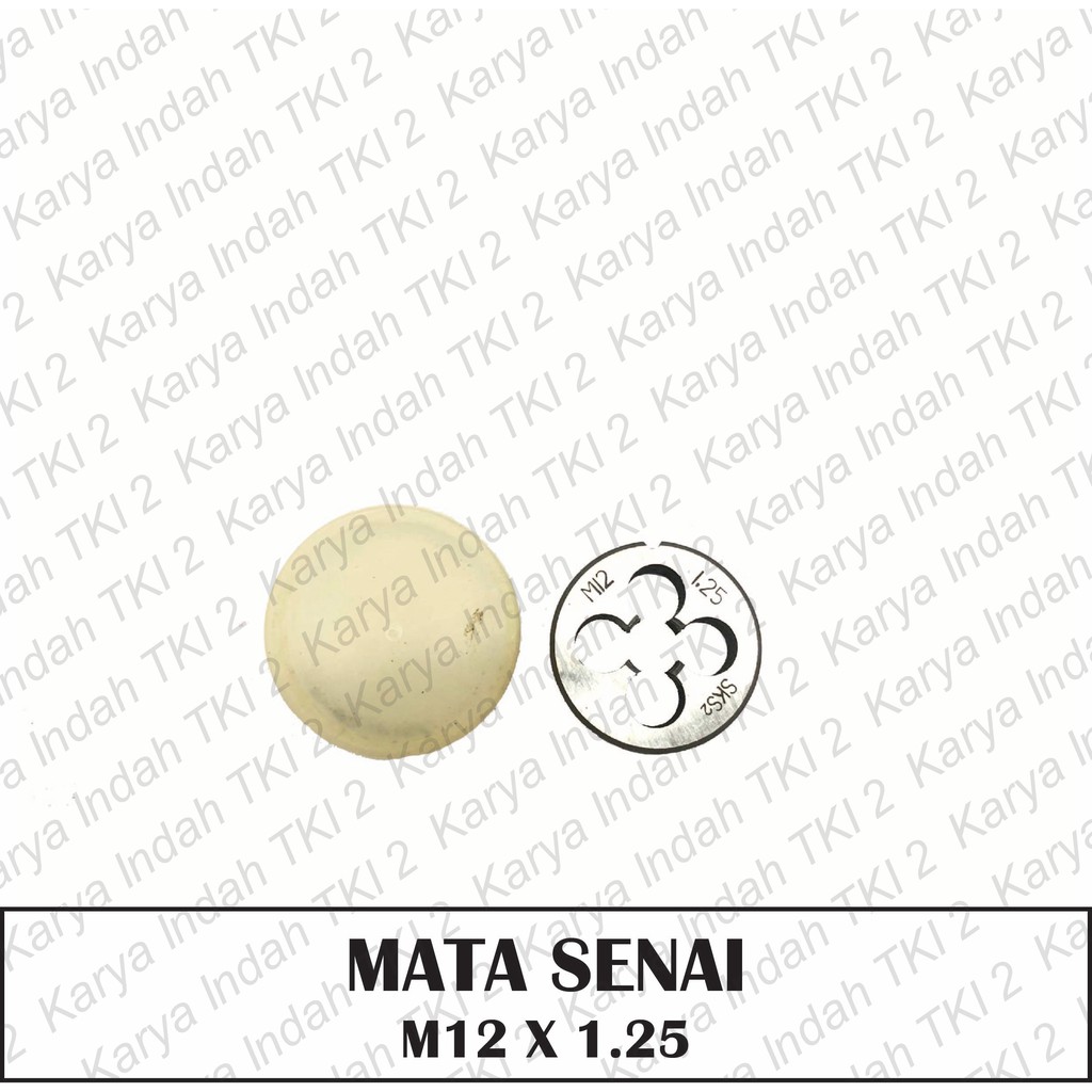 Jual Mata Senai M12 x 1.25 Drat Luar Baut Mata Snei Snai Dies Head ...