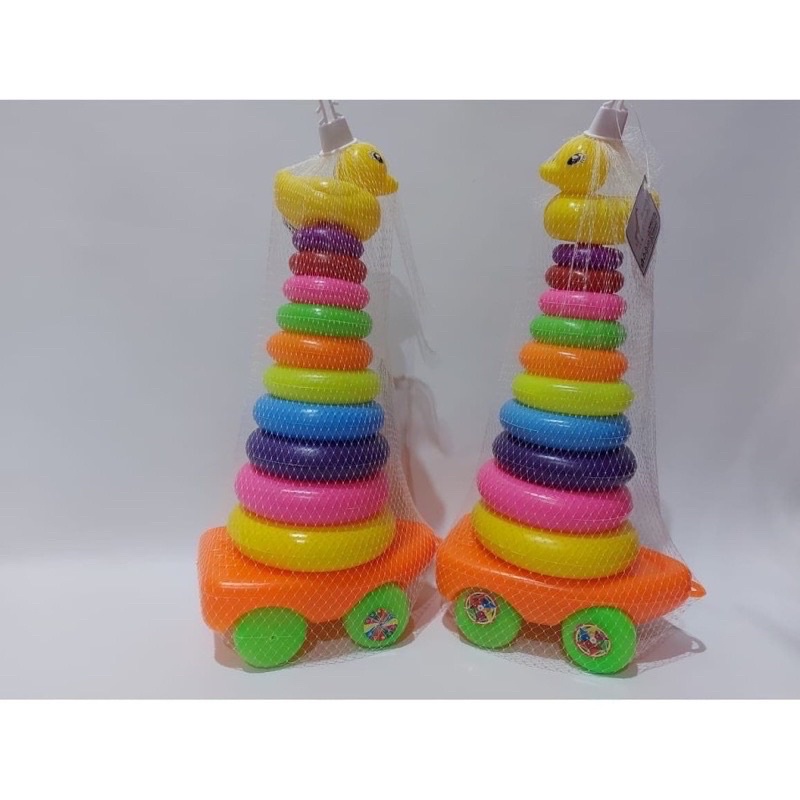 Jual Mainan Anak Ring Donat Susun Roda Jumbo Dan Bebek kuning B446 ...