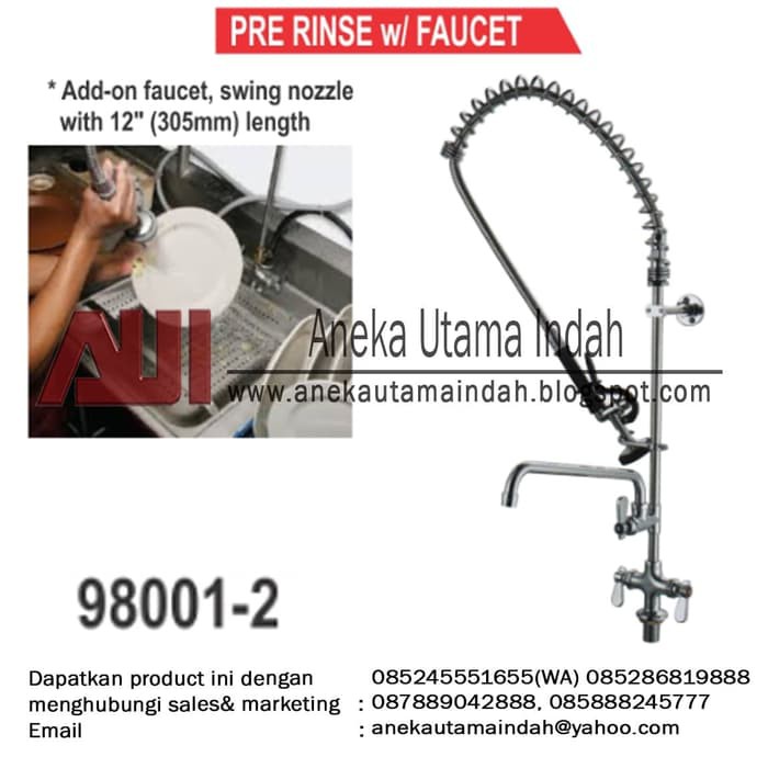 Jual Promo 98001-2 Dishwasher Pre Rinse Kran untuk mencuci piring murah ...