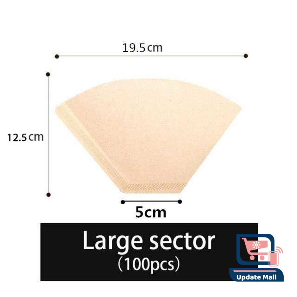 Jual Kertas Filter Saringan Kopi Espresso V60 Drip 100PCS Large U103 ...