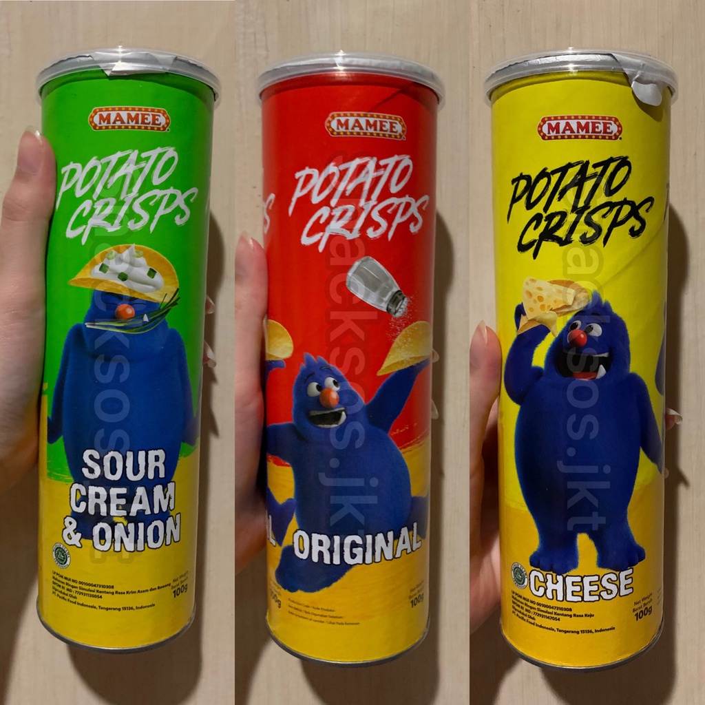 Jual MAMEE POTATO CRISPS ORIGINAL / CHEESE / SOUR CREAM ONION - POTATO ...