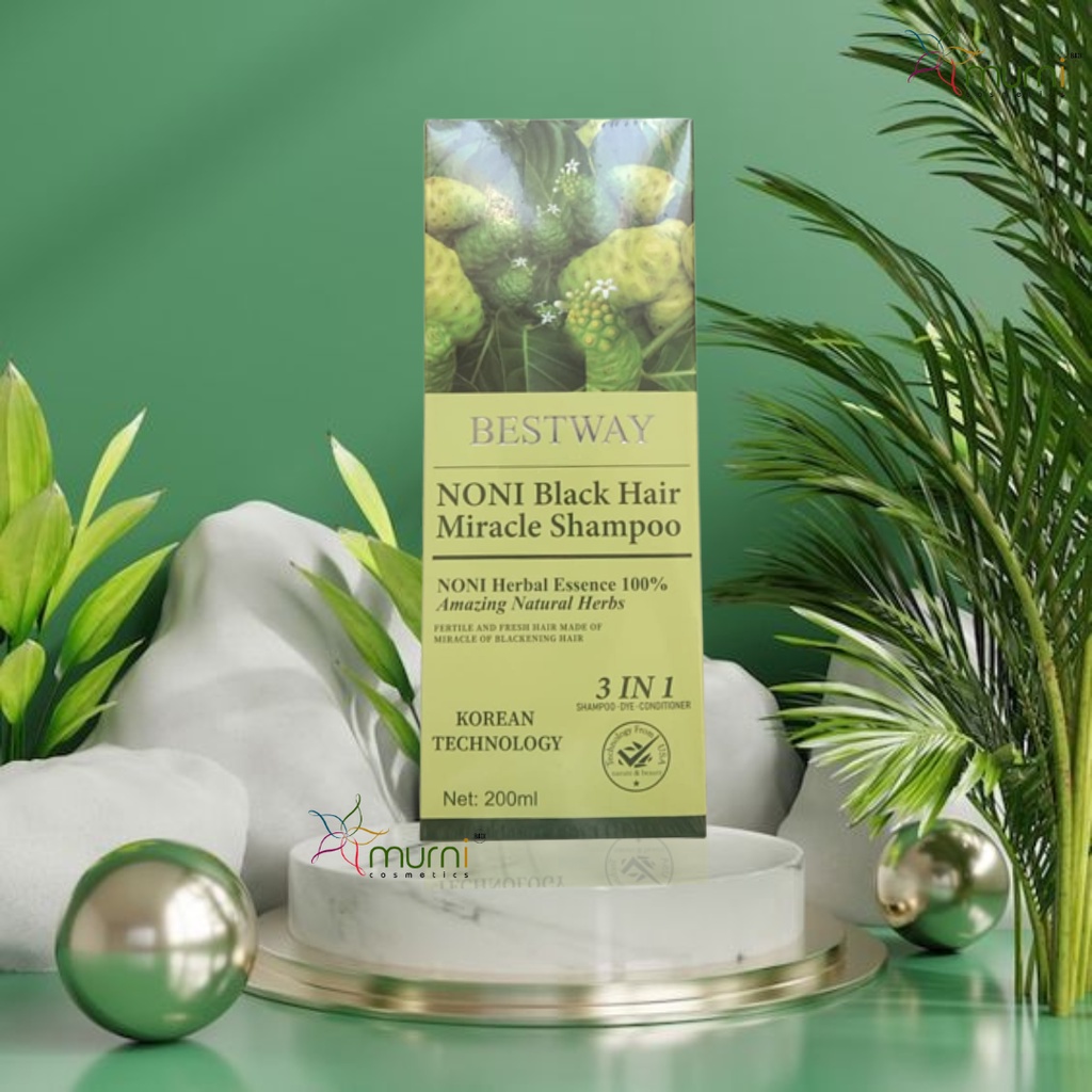 Jual BESTWAY NONI BLACK HAIR MIRACLE SHAMPOO 3IN1 200ML | Shopee Indonesia