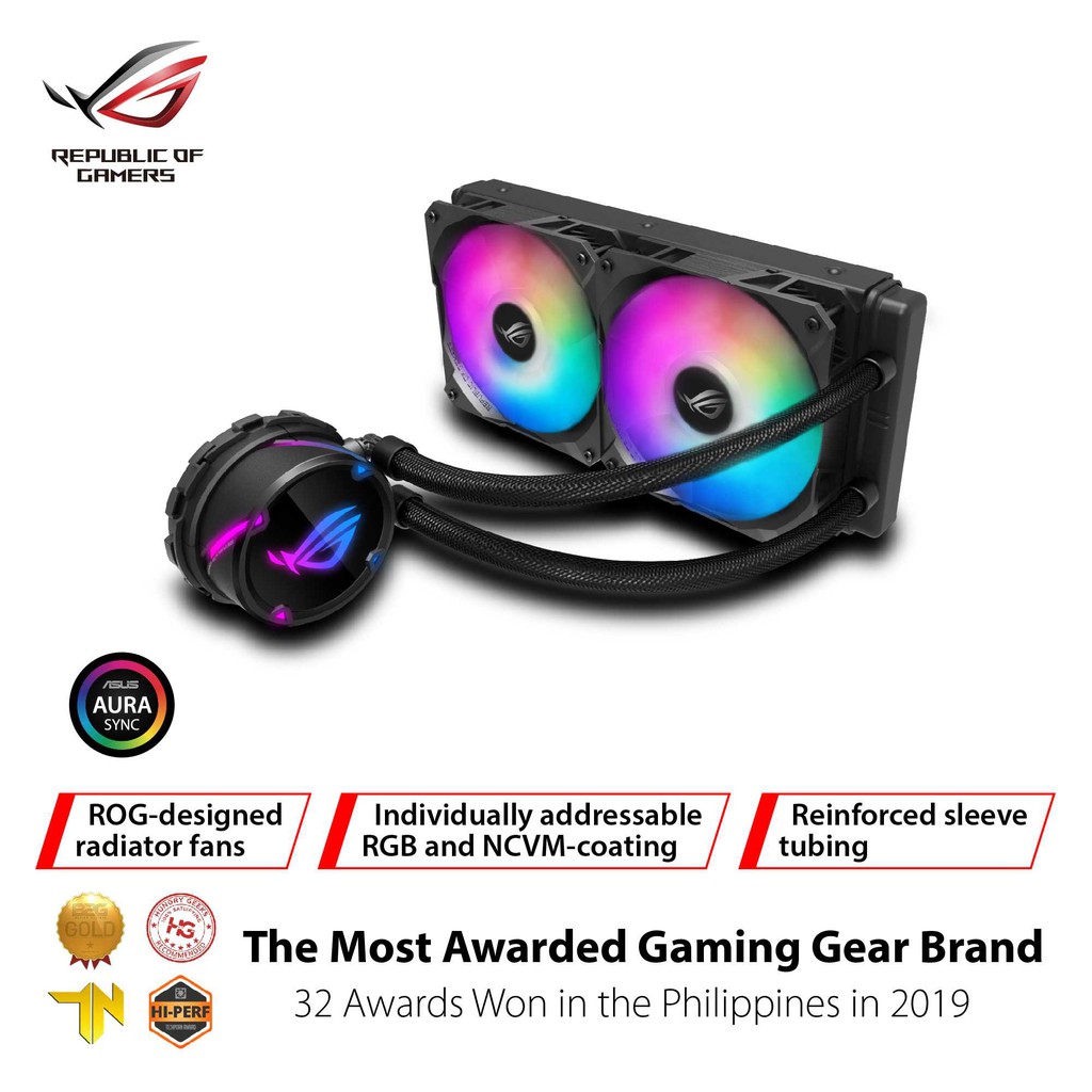 Jual Asus ROG Strix LC 240 RGB all-in-one liquid CPU cooler with Aura ...