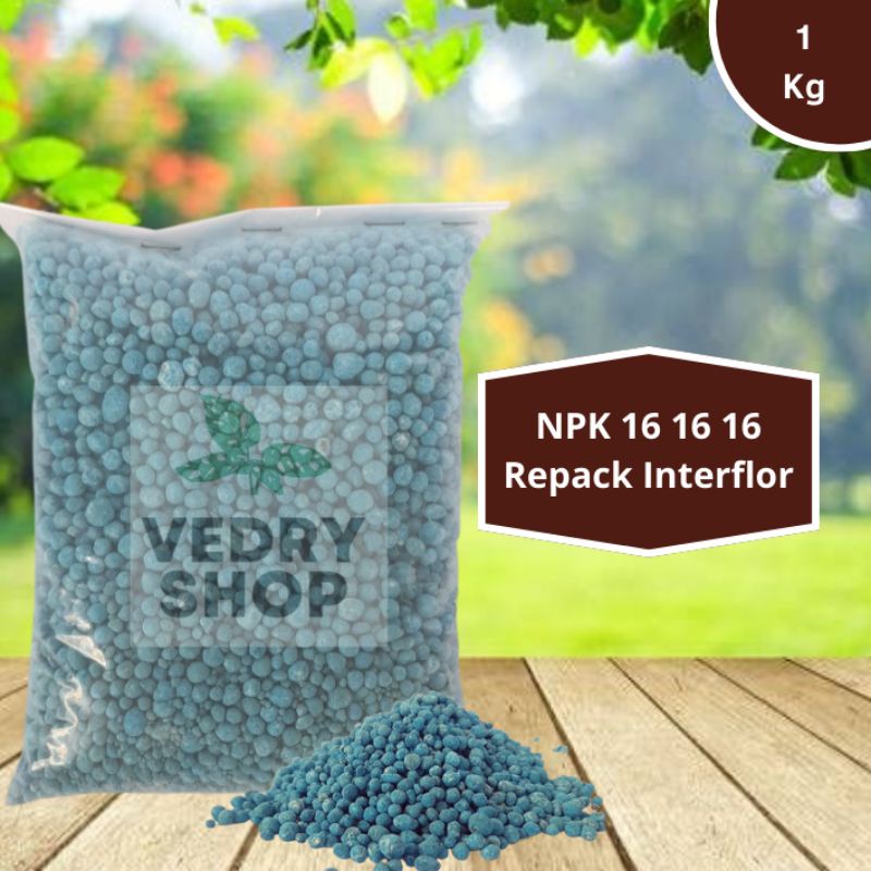Jual NPK 16 16 16 Repack 1Kg Interflor | Shopee Indonesia