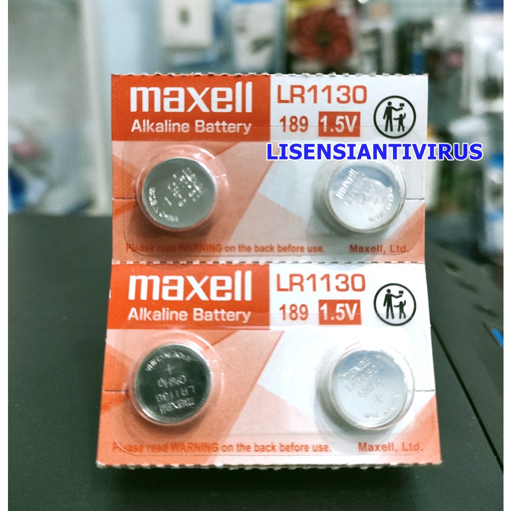 Jual BATERAI BATTERY ORIGINAL MAXEL MAXELL LR1130 AG10 | Shopee Indonesia