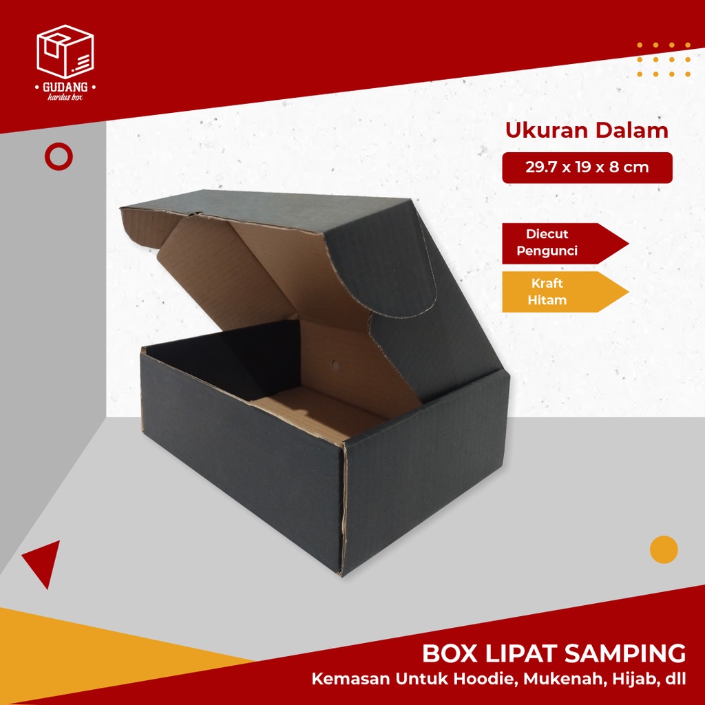 Jual Box DC LS (28,5 x 19 x 8 cm) Box/Karton/Polos/Kardus/Hampers/Baju ...