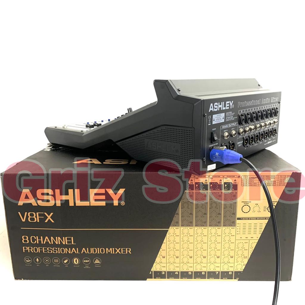 Jual Mixer Ashley V8FX Original 8 Channel Bluetooth - USB Interface V8 ...