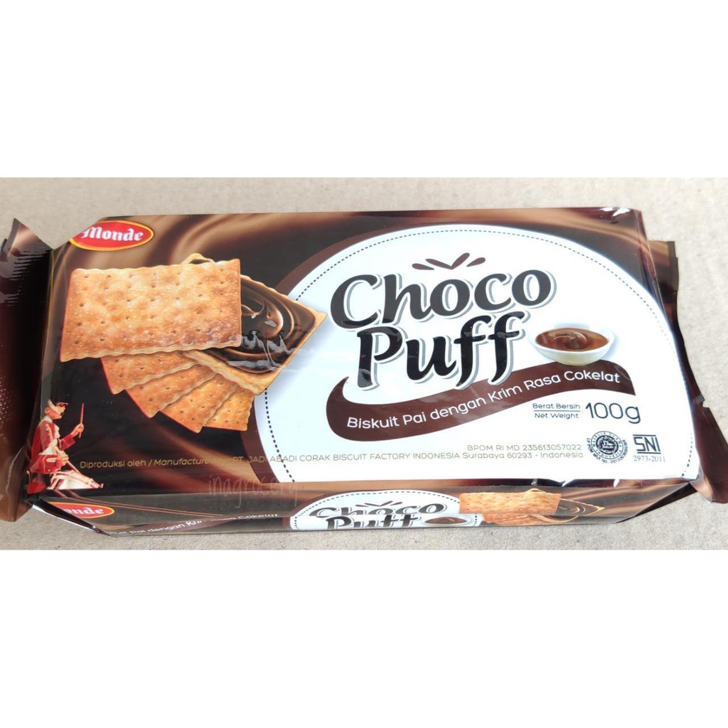 Jual MONDE CHOCO / LEMON PUFF 100gr | Shopee Indonesia