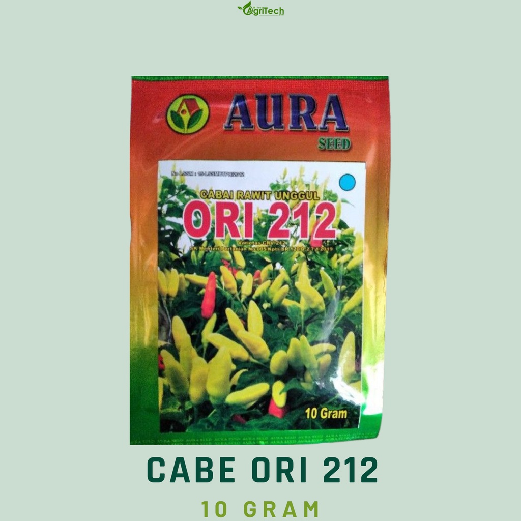 Jual BENIH BIBIT CABE CABAI RAWIT ORI 212 ISI 10 GRAM AURA SEED UNGGUL | Shopee Indonesia
