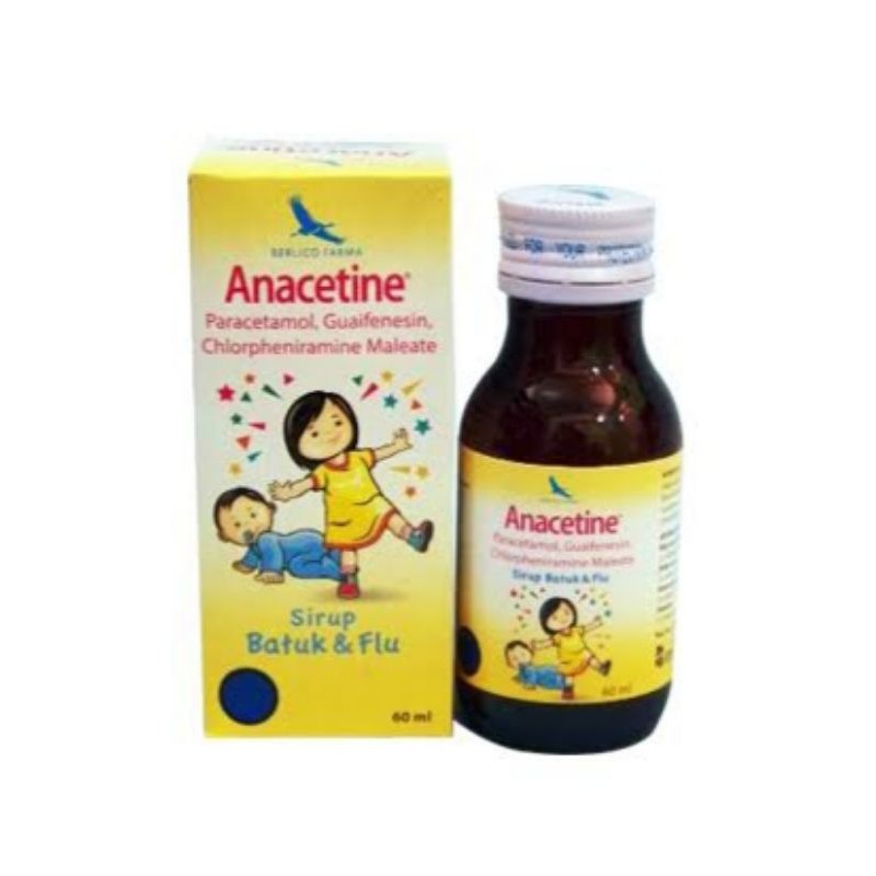 Jual anacetine anacetin syrup syr sirup obat batuk flu anak bayi baby ...
