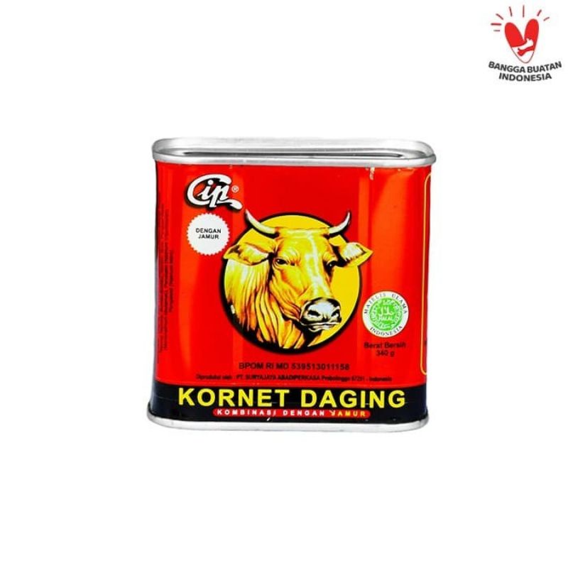 Jual Kornet CIP Daging Sapi Dengan Jamur / Corned Beef With Mushrooms ...