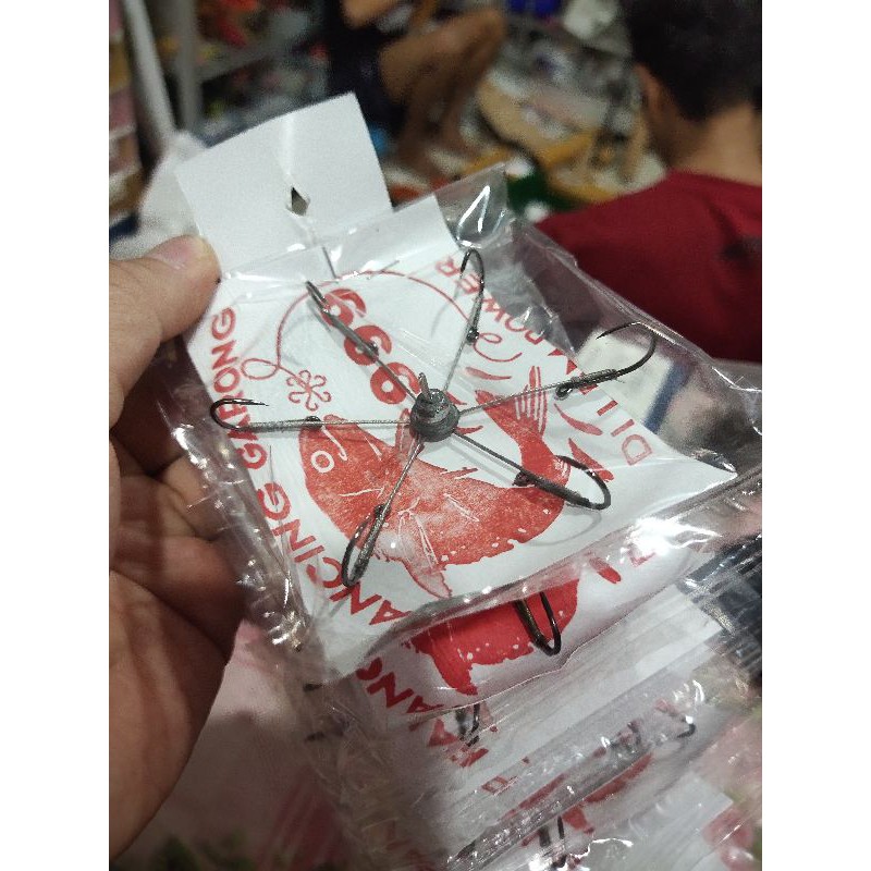 Jual pancing kail garong jebakan ikan garong kail 6 merk 999 | Shopee ...