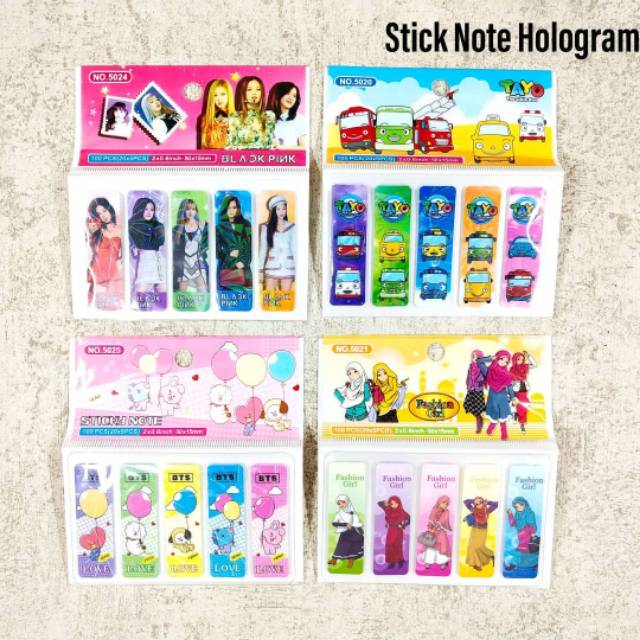 Jual Sticky Note Hologram Karakter 5021 | Shopee Indonesia