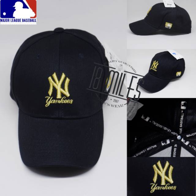 Jual topi baseball NY / NEW YORK / YANKEES mlb gold logo import premium ...