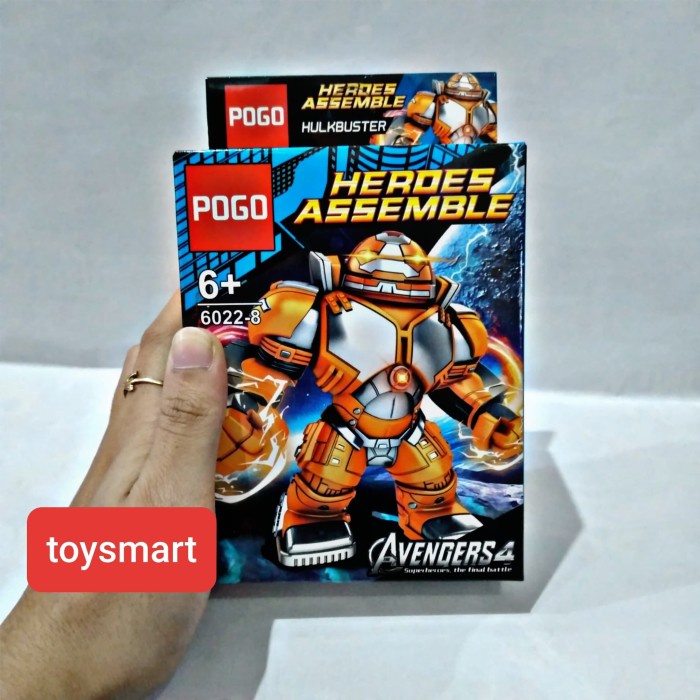 Jual Star Bricks Lego Big Figure Hulkbuster Orange Merk Pogo Gilaa ...