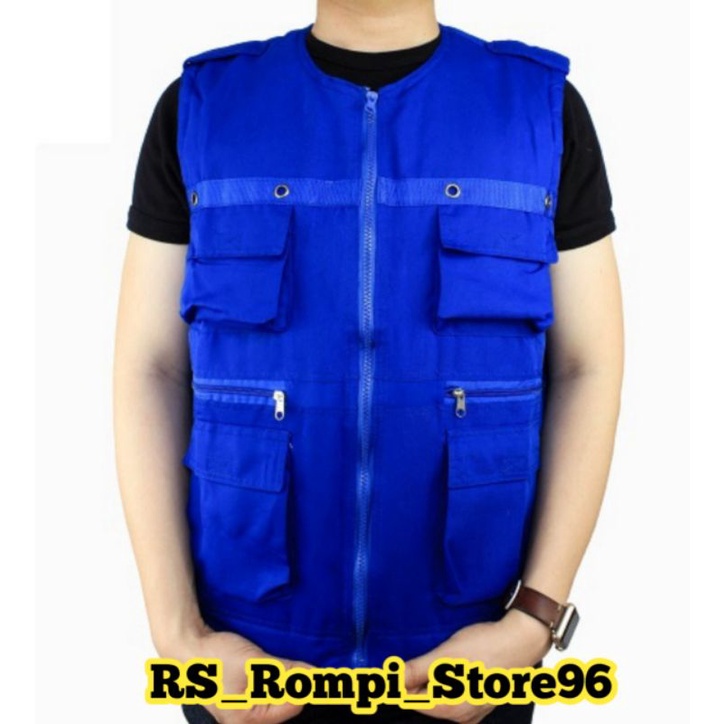 Jual Rompi ZENMAS BIRU BCA/Rompi Mancing/Lapangan/ Jaket Rompi/ ROmpi Oblong/ZENMASBISA COD ...