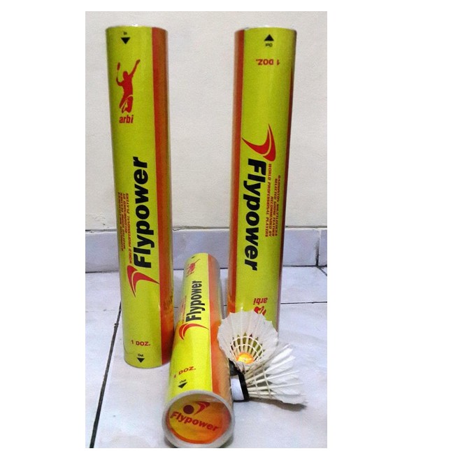 Jual SHUTTLECOCK / KOK / COCK FLYPOWER - FLY POWER NO 10 YELLOW KUNING ...