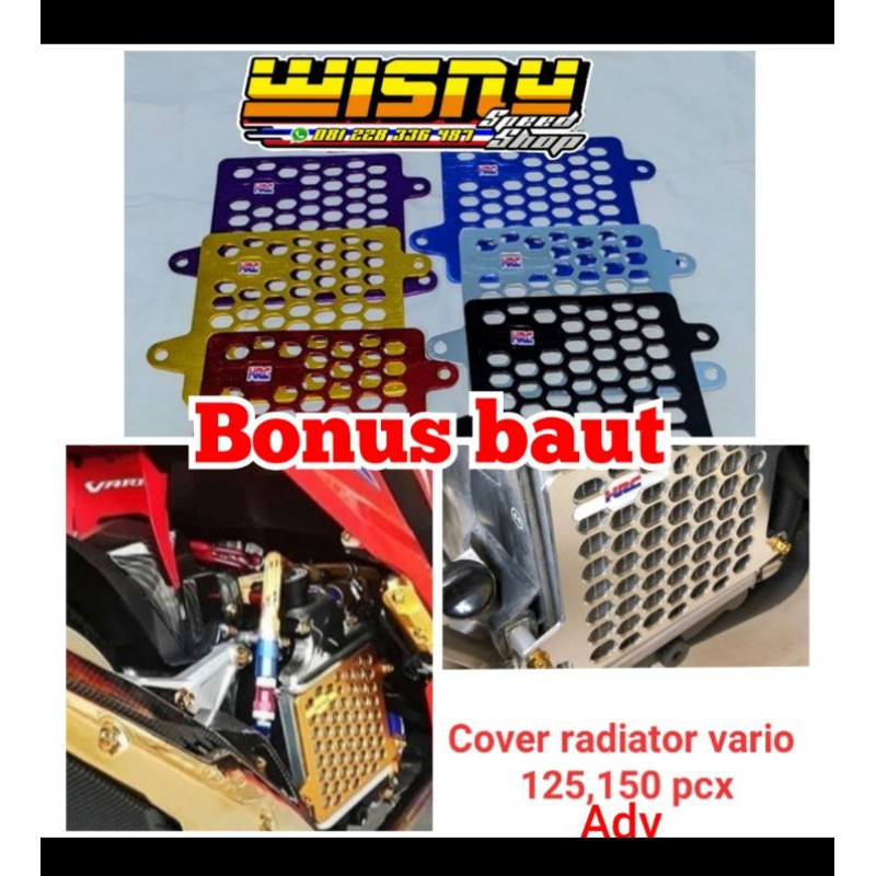 Jual cover radiator Vario 125 Vario 150 PCX ADV tutup radiator HRC ...