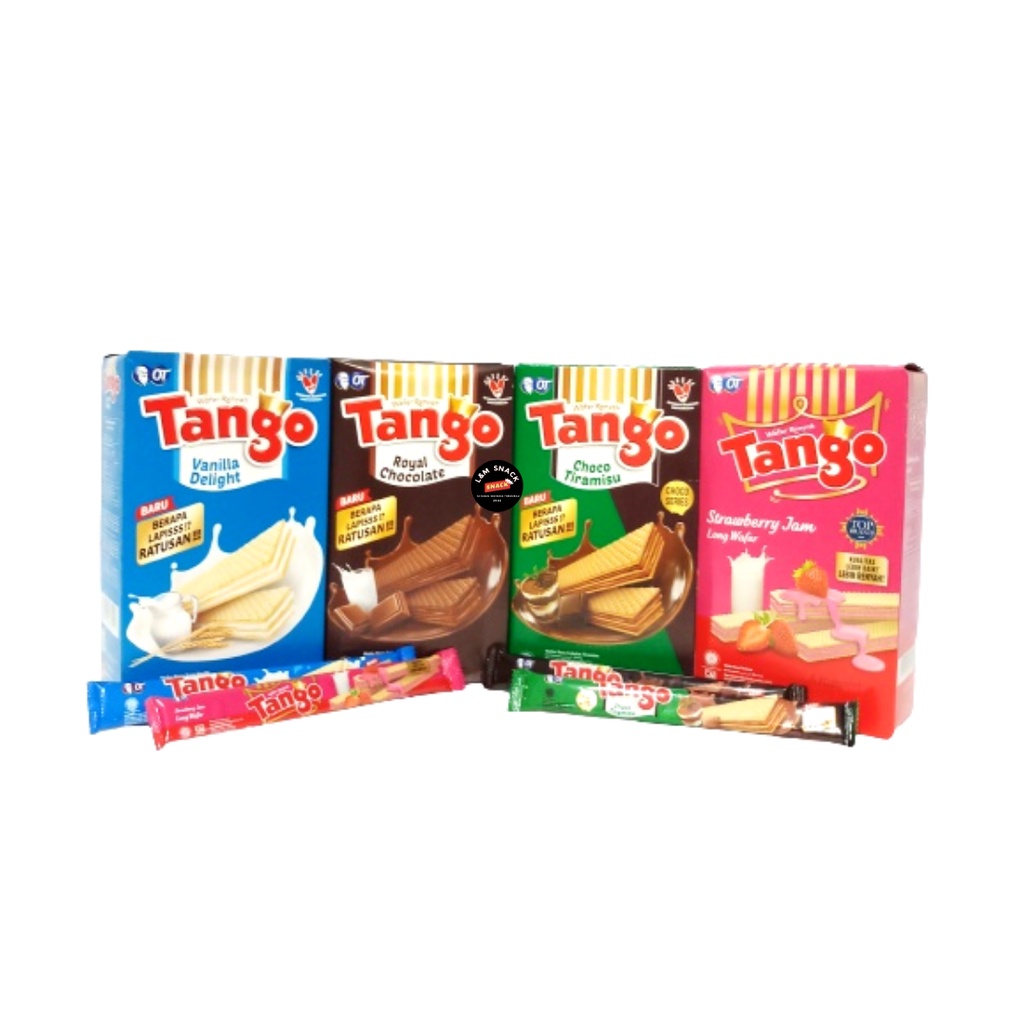 Jual Tango Wafer Rasa Vanilla/Coklat/Strawberry 1 Box isi 20 pcs @7gr ...