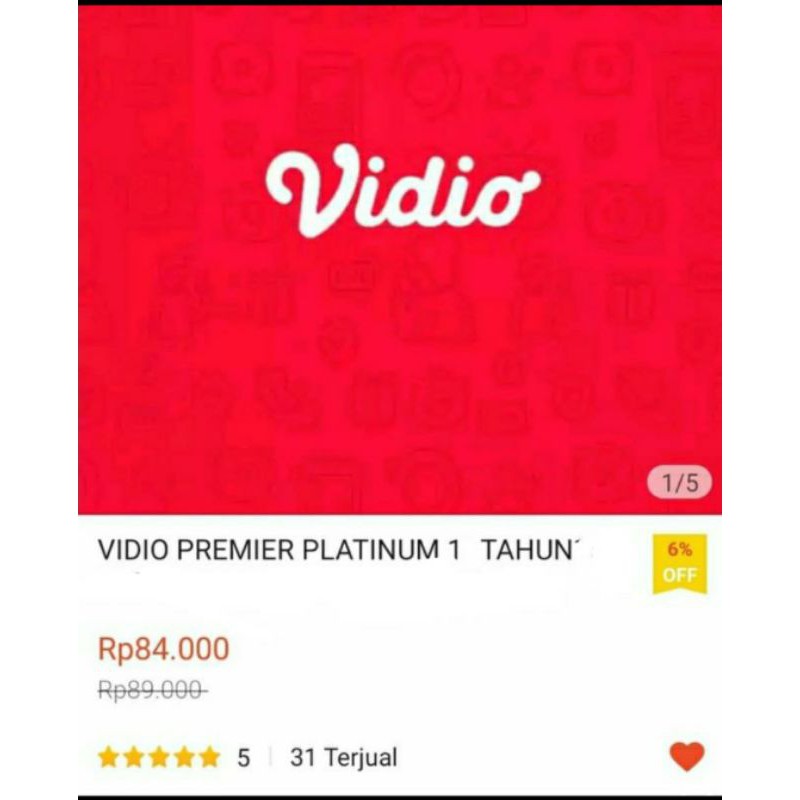 Jual VIDIIO- PREMIER PLATINUM -1 TAHUN FULL GARANSI 12.BULAN FULL ...