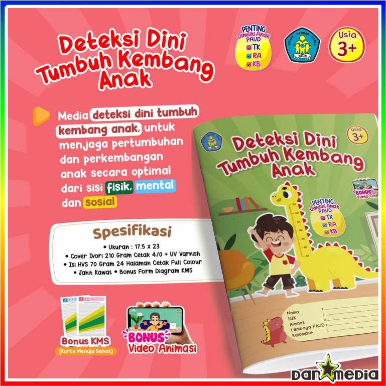 Jual Buku DDTK - Deteksi Dini Tumbuh Kembang Anak PAUD TK Usia 2-7 Tahun | Shopee Indonesia