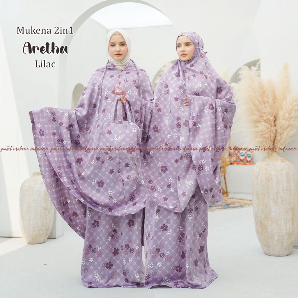 Jual Pusat Mukena Indonesia - Mukena Dewasa Jumbo 2in1 Aretha | Shopee ...