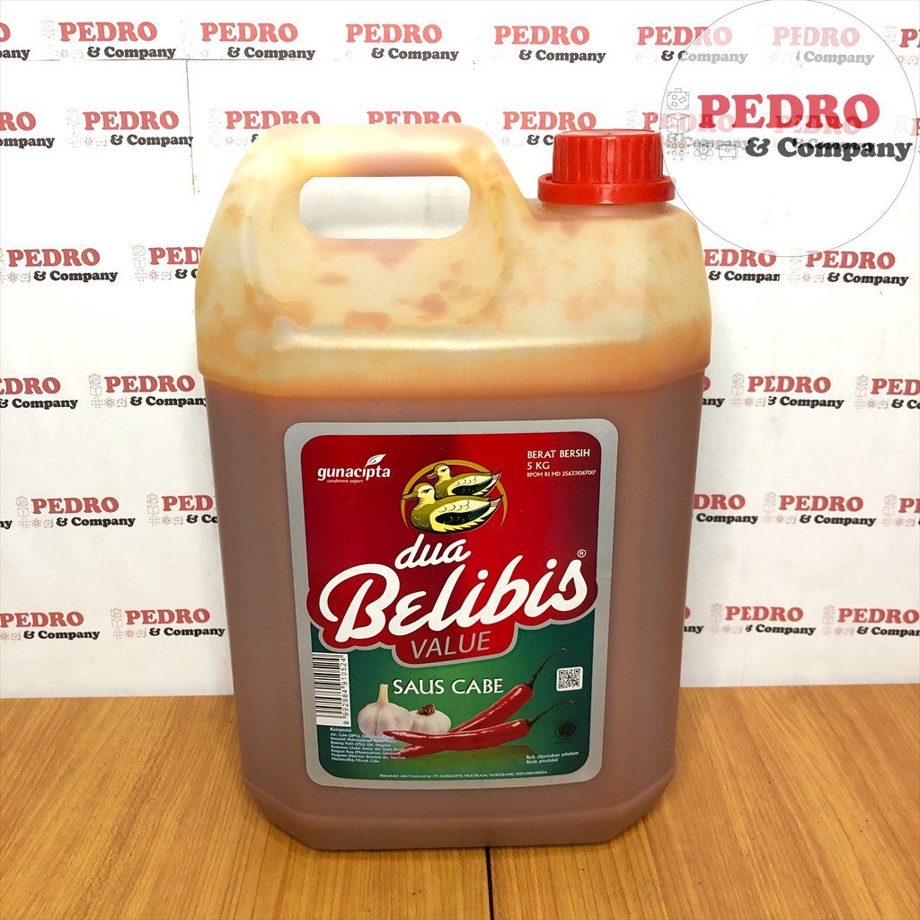 Jual Dua belibis saus cabe / chilli sauce 5 kg - chili saos jerigen ...