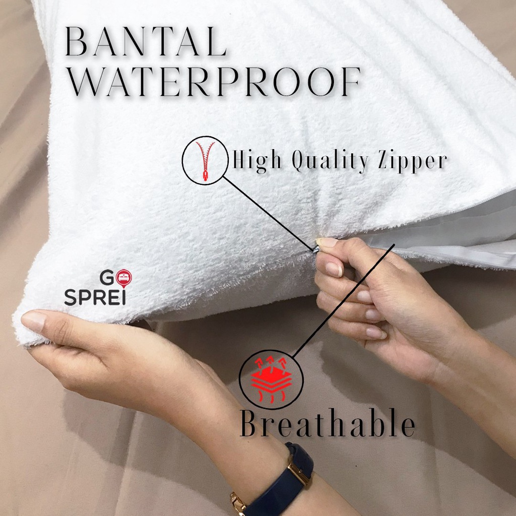 Jual Pelindung / Protector Sarung Bantal & Guling Waterproof Terry Anti ...