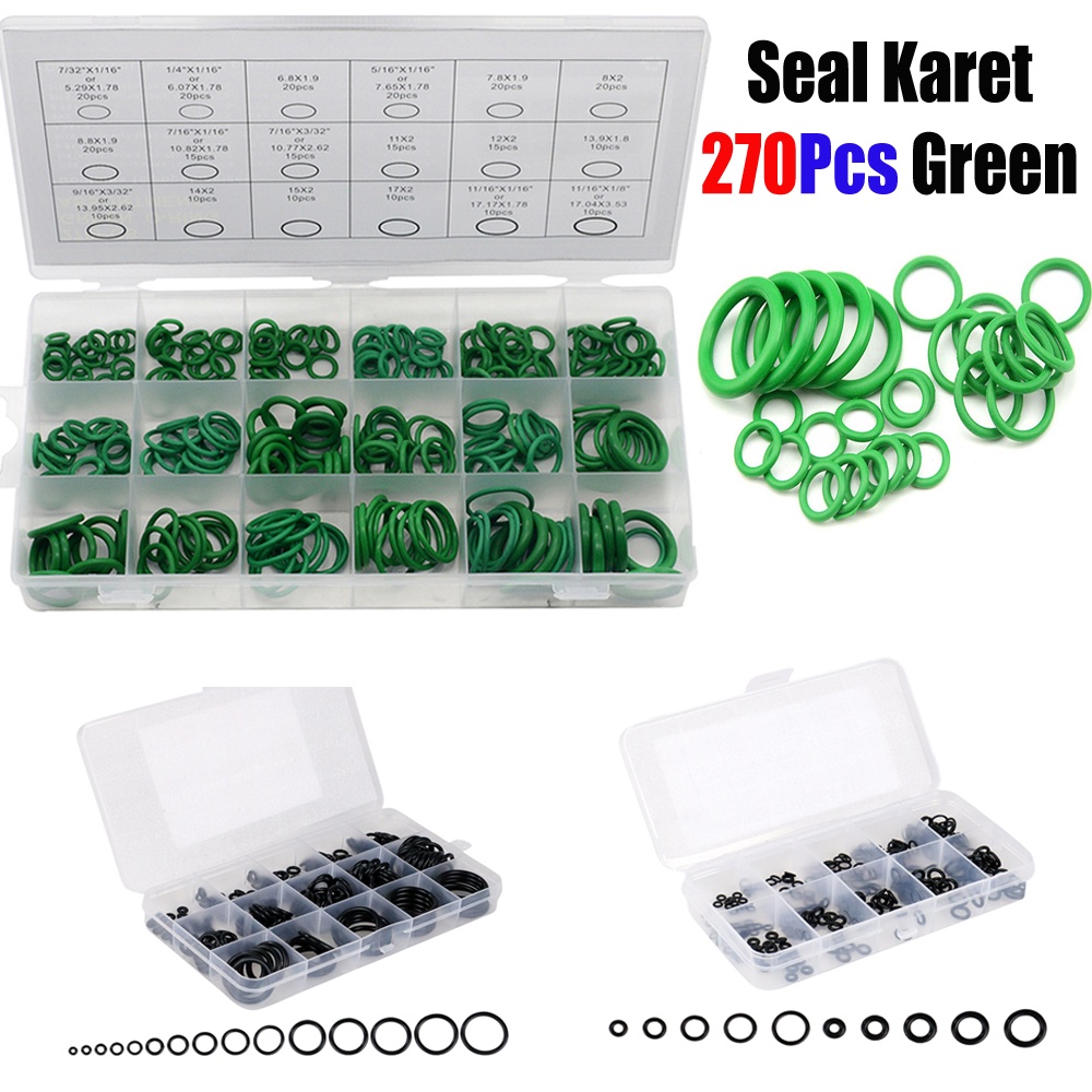 Jual BISA COD!! O-ring Set box Karet Rubber O Ring gasket bolt 270 Pcs - 250 PCS - 200pcs ...