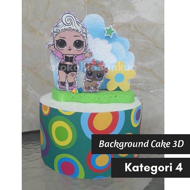 Jual 3D4 - Hiasan Kue Cake Topper Background Cake LOL | Shopee Indonesia